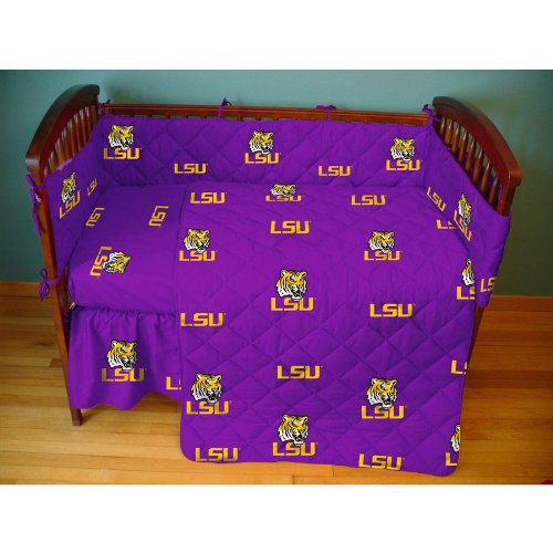 Lsu Tigers Crib Set Colors From College Covers Reviews | Mattress