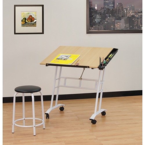 Buy Studio Designs Studio Rolling Drafting and Hobby Craft Center Table ...