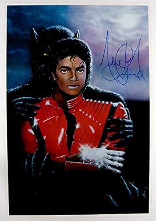 Michael Jackson - Signed "Thriller" Art Poster at Amazon's ...