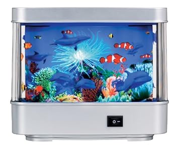 Rotating Ocean Aquarium Picture Motion Moving Lamp Night Light Tropical ...