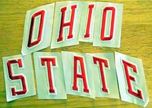 OSU Ohio State Buckeyes "LETTERS" Vintage RARE Embroidered NCAA Iron On ...