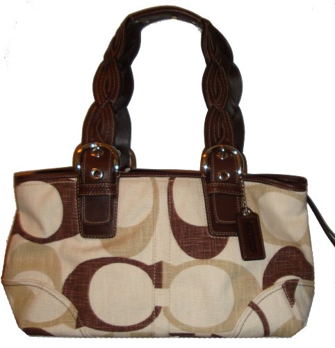 Black Friday Women's Coach Purse Handbag 12195 Tonal C Zp Satchel