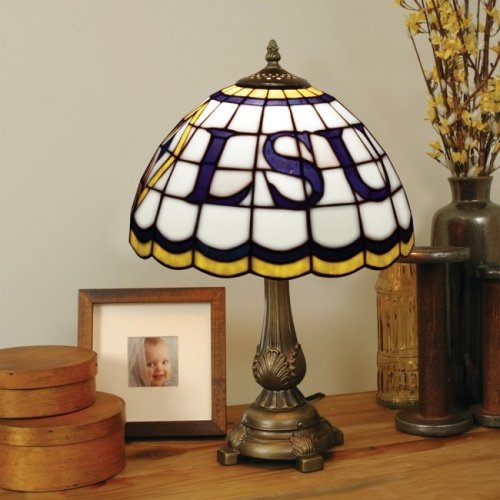 LSU Tiffany Table Lamp - FindGift.com
