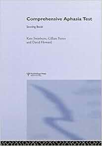 Amazon.com: Comprehensive Aphasia Test: Scoring Book (pack of 10 ...