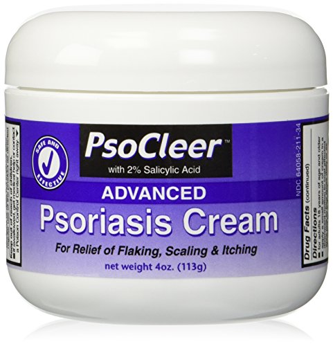 Psoriasis Cream. Psocleer Advanced Formula with 2% Salicylic Acid for ...
