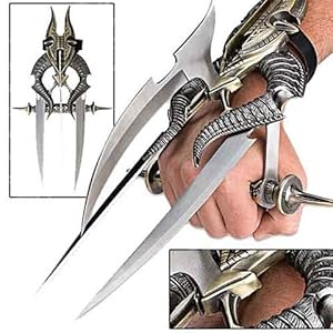 Amazon.com : Alien Head Tri-Blade Hand Katar Hunting Knife : Martial ...