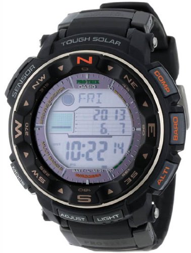 Black Multi-Band 6 Atomic Triple Sensor Solar Pathfinder ProTrek ...