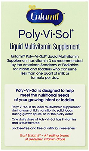 Enfamil Poly-Vi-Sol Liquid Multivitamin Supplement 50 mL Baby Toddler ...