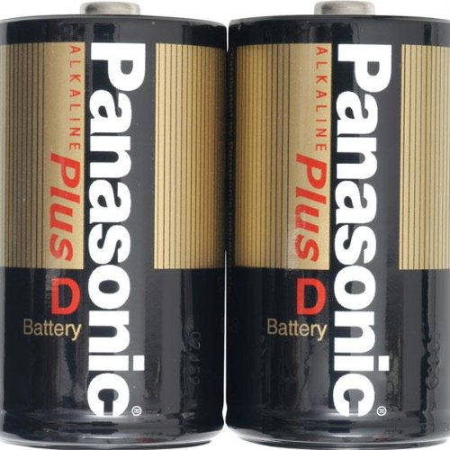 Panasonic Alkaline Plus Batteries, D Size, Pack of 2 Count Batteries ...