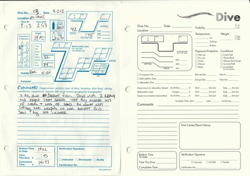 Amazon.com : PADI Adventure Log 2000 50 Refill Log Pages for Scuba ...
