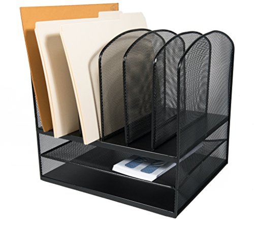 AdirOffice Mesh Desk Organizer - Desktop Paper-File-Folder Organizer ...