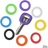 Amazon.com : COLOR CODE Key Rings Assorted Sizes Plastic Tags (Pack Of ...
