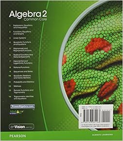Amazon.com: HIGH SCHOOL MATH 2015 COMMON CORE ALGEBRA 2 STUDENT EDITION ...