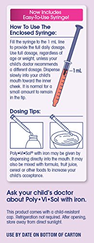 Enfamil Poly-Vi-Sol Multivitamin Supplement Drops with Iron for Infants ...