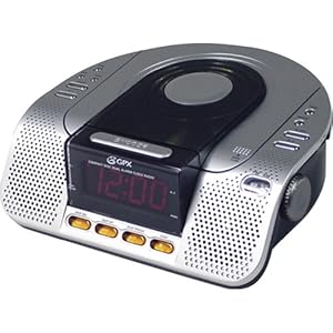 Amazon.com: GPX CRCD3805 Dual Alarm Clock Radio with CD Player and AM ...
