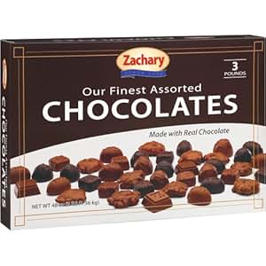 Amazon.com : Zachary Fine Assorted Chocolates - 48 Oz (3 Pounds ...