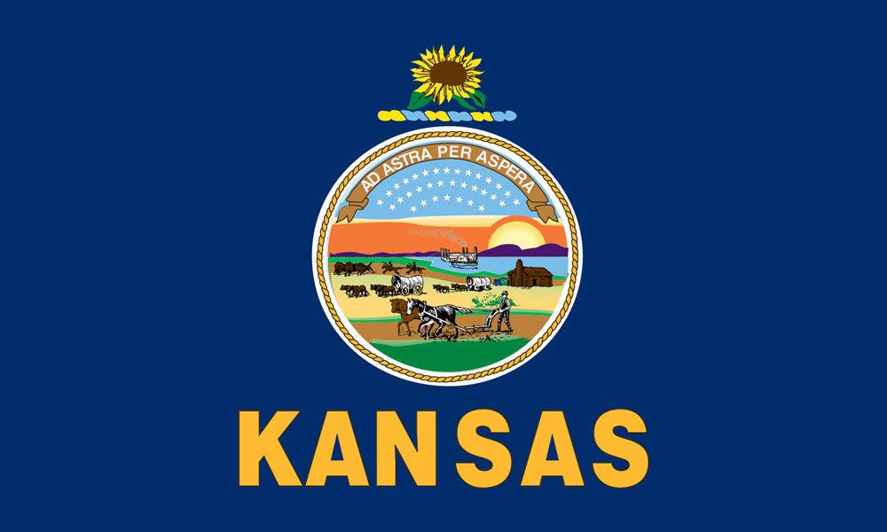 Kansas Flags. : kansas