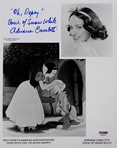 Adriana Caselotti Signed Voice Of Disneys Snow White 8×10 Photo PSA ...