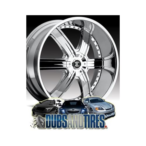 Amazon.com: 26 Inch 26x9.5 2 Crave wheels No.4 Chrome wheels rims