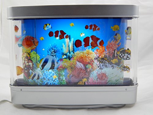 12 inch Aquarium Lamp Ocean in Motion Revolving Aquatic Scene Night ...