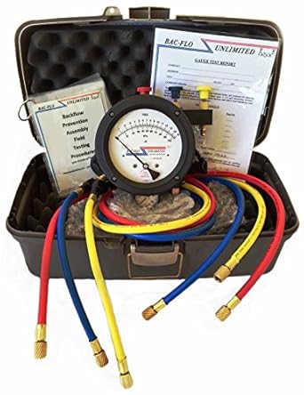 Amazon.com: BAC-FLO-3 Backflow Gauge Test Kit (3-valve): Industrial ...