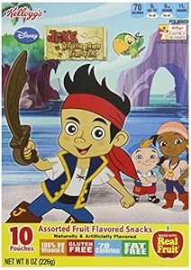 Amazon.com: Kellogg's Disney Jake and the Never Land Pirates Fruit ...