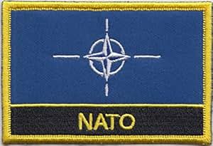 Amazon.com: NATO Flag Embroidered Blazer Badge Patch: Patio, Lawn & Garden