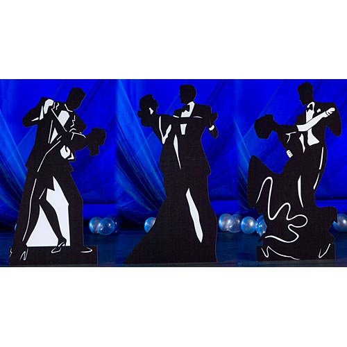 Dancing Couple Formal Silhouette Standees Standup Photo Booth Prop ...