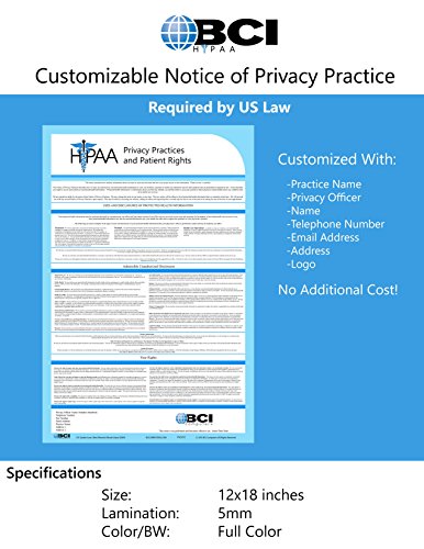 2017 HIPAA Notice of Privacy Policy Poster Customized for your company ...
