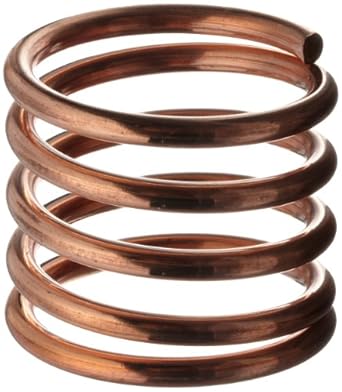 Silver-Coated Beryllium Copper Compression Spring .770" OD x .072" Wire ...