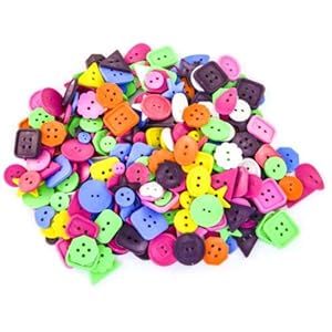 Large Bright Craft Buttons - 75 grams: Amazon.co.uk: Toys & Games