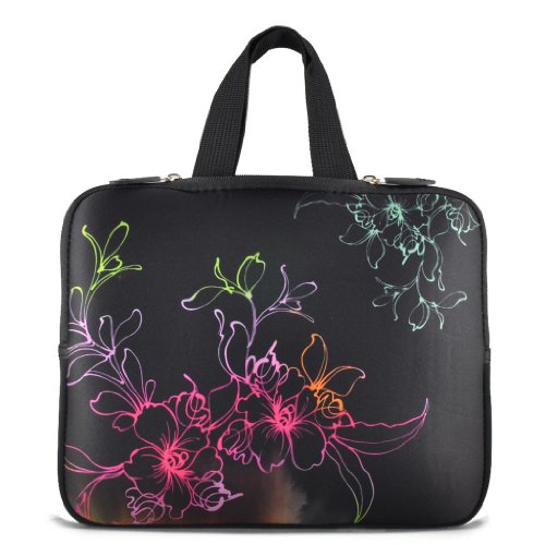 Flower Theme 15″-15.6″ Laptop Computer Soft Bag Case Sleeve Netbook ...