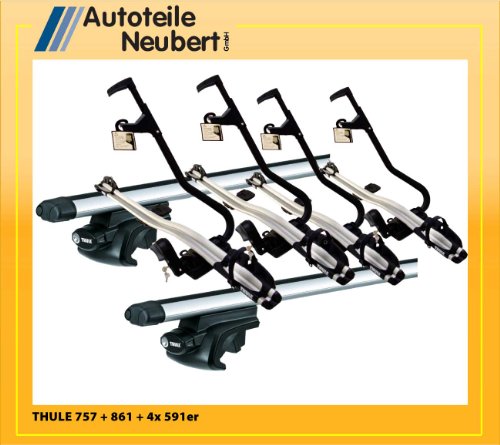 THULE Set: 757 + 861 + 591er(4x) ProRide Test | Thule Heckträger