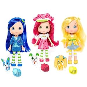 Amazon.com: Strawberry Shortcake 3pc Berry Best Friend 6 inch Fashion ...