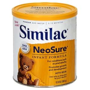 Similac NeoSure Baby Formula Powder, 12.8 oz (Pack of 3): Amazon.com ...