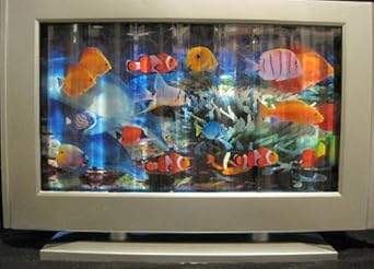Aquarium Lamp with Fish in Motion, Table or Wall Mount - Fish Aquarium ...