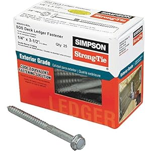 Simpson Strong Tie SDS25312-R25L SDS Structural Wood Screw 1/4-Inch by ...