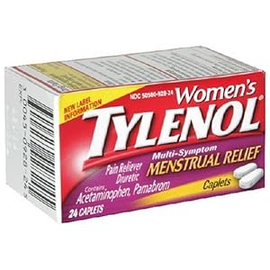 Amazon.com: Tylenol Acetaminophen Women's Menstrual Relief, 24-Count ...