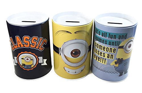 Купить Despicable Me Minion Toy 3pcs Bank Coin Tin-all Fun and Games ...