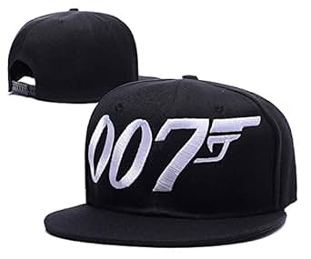 Amazon.com: James Bond 007 Logo Adjustable snapback Embroidery Hats ...