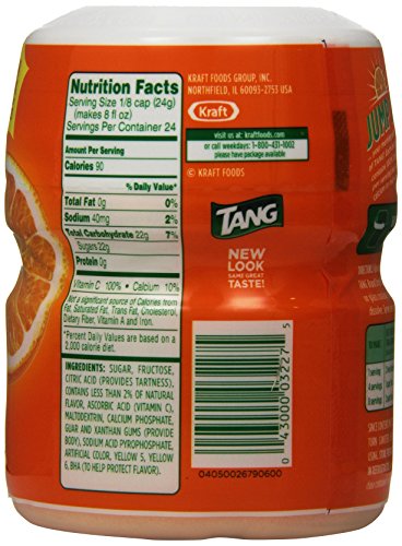 Tang Orange Powdered Drink Mix, 20 Ounce (Pack of 12) Food, Beverages ...