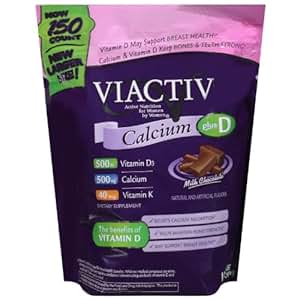 Amazon.com: Viactiv Calcium Soft Chews Plus Vitamin D3 & K 150 Ct Milk ...