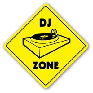 Amazon.com: DJ ZONE Sign signs turntables gear lighting mixer: Musical ...