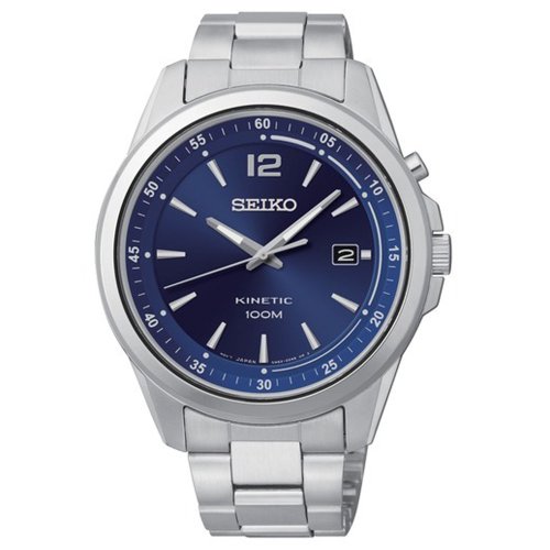 Seiko Kinetic Blue Face Watch | Seico Watches 4 You