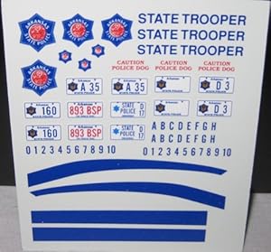 Pursuit 1/24-25 Arkansas State Police Decals - Wall Decor Stickers ...