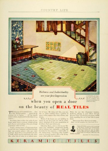 1929 Ad Keramic Ceramic Flooring Tiles Home Decor Improvement Floor ...