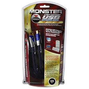 Amazon.com: Monster Cable - Ultimate Performance USB AV Cable with LED ...