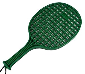 Mini HARD Plastic Tennis Racquet (RACKET), GREEN: Amazon.co.uk: Sports ...