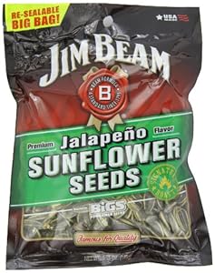 Amazon.com : Jim Beam Jalapeno Sunflower Seeds "Roasted by BIGS", 5.15 ...