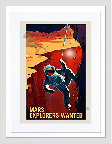 Nasa Poster Space Job Advert Explorers Framed Art Print 12x16 Inch | eBay